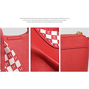 Bagkcopp Set of 2 Red Purses and Handbags for Women Shoulder Tote Bags Top Handle Satchel,Bride and Bridesmaid Handbag