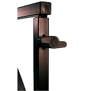 The Gong Shop Gong Stands / Support Gongs Up To 32" / Easy to set up and easy to hang Gongs / Black Gong Stand / Metal Gong Stand to Support Medium Gongs / Gong Not Included