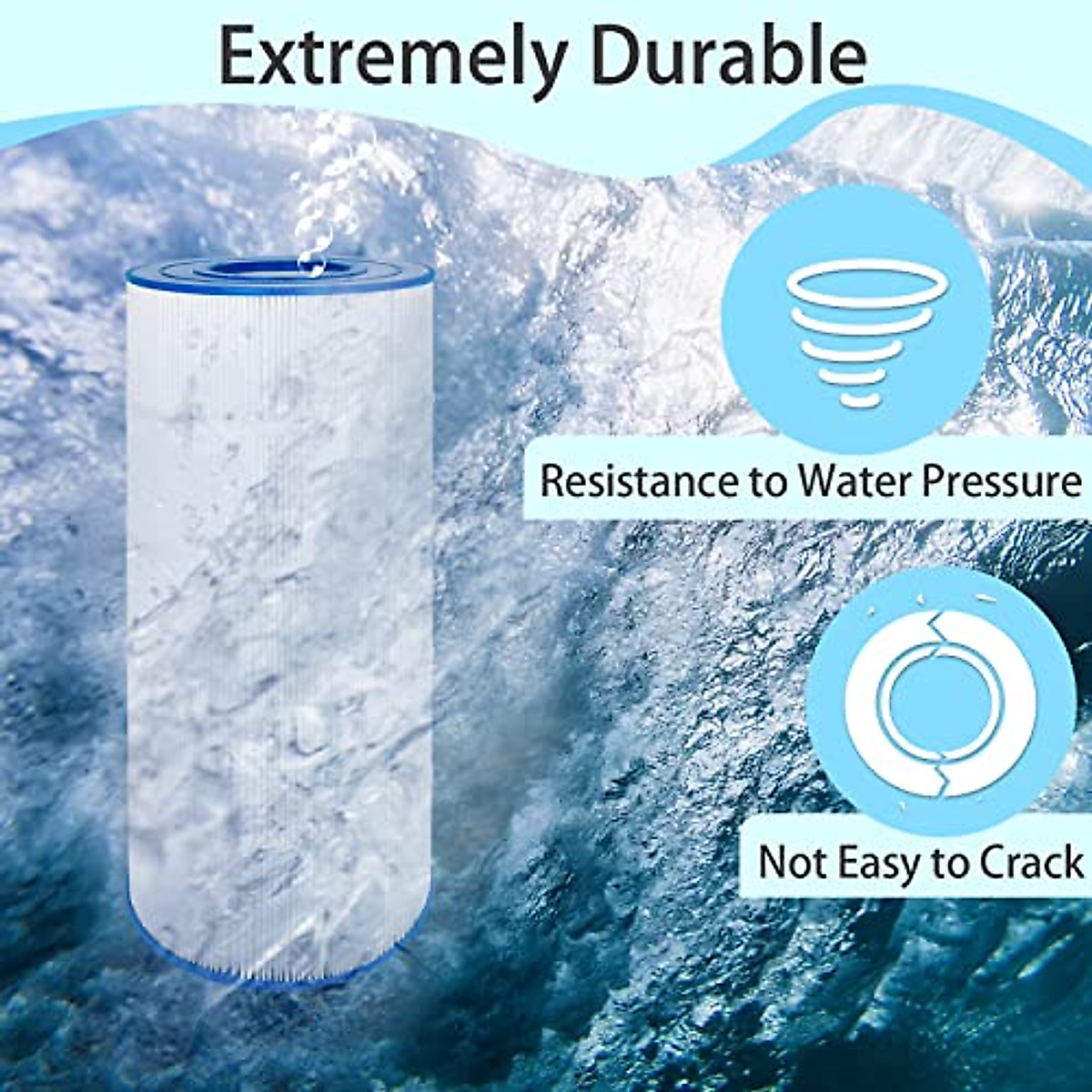 Future Way C1200 Filter Cartridge for Hayward C1200 Pool Filter, Replace Pleatco PA120, Hayward CX1200RE, Unicel C-8412, 120 sq.ft