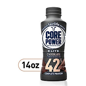 Fairlife Core Power Elite 42g High Protein Milk Shakes, Ready to Drink for Workout Recovery, Chocolate, 14 Fl Oz (Pack of 12)