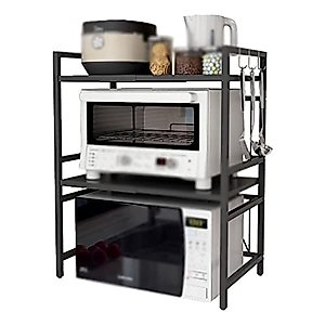 YXBDN Kitchen Storage Shelf Multi-Layer Countertop Dish Rack Home Double-Layer Storage Rack (Color : C, Size : 45cm*64cm)