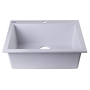 ALFI brand AB2420DI-T Kitchen Sink, Titanium