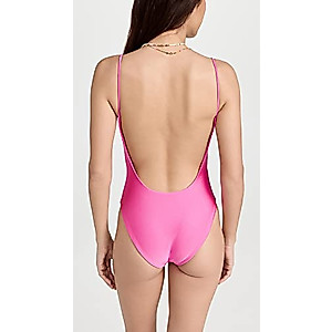 JADE Swim Women's Trophy One Piece, Azalea Sheen, Pink, S