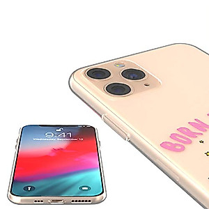 Toik Slim TPU Case for Apple iPhone 11 Pro Xs Max Xr 10 X 8 Plus 7 6s 5s SE Cute Print Funny Born to be a Unicorn Design Girls Women Quote Cover Silicone Lightweight Gift Flexible Protective Clear