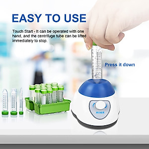 Mini Vortex Mixer Vortex Shaker Lab Salon Mixer 3000rpm Portable Mix Gel Polish Centrifuge Tubes up to 50ml for Acrylic Paints Nail Art Scientific Lab Clinic Classroom