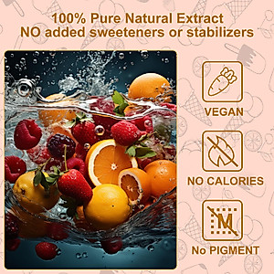 Food Flavoring Oil, 18 Flavors 100% Pure Natural Extract Liquid Oil - Water & Oil Soluble - Concentrated Candy Flavoring for Lip Balm, Baking, Drinks, Cooking, Soap - .25 Fl Oz (6 ml) Bottles