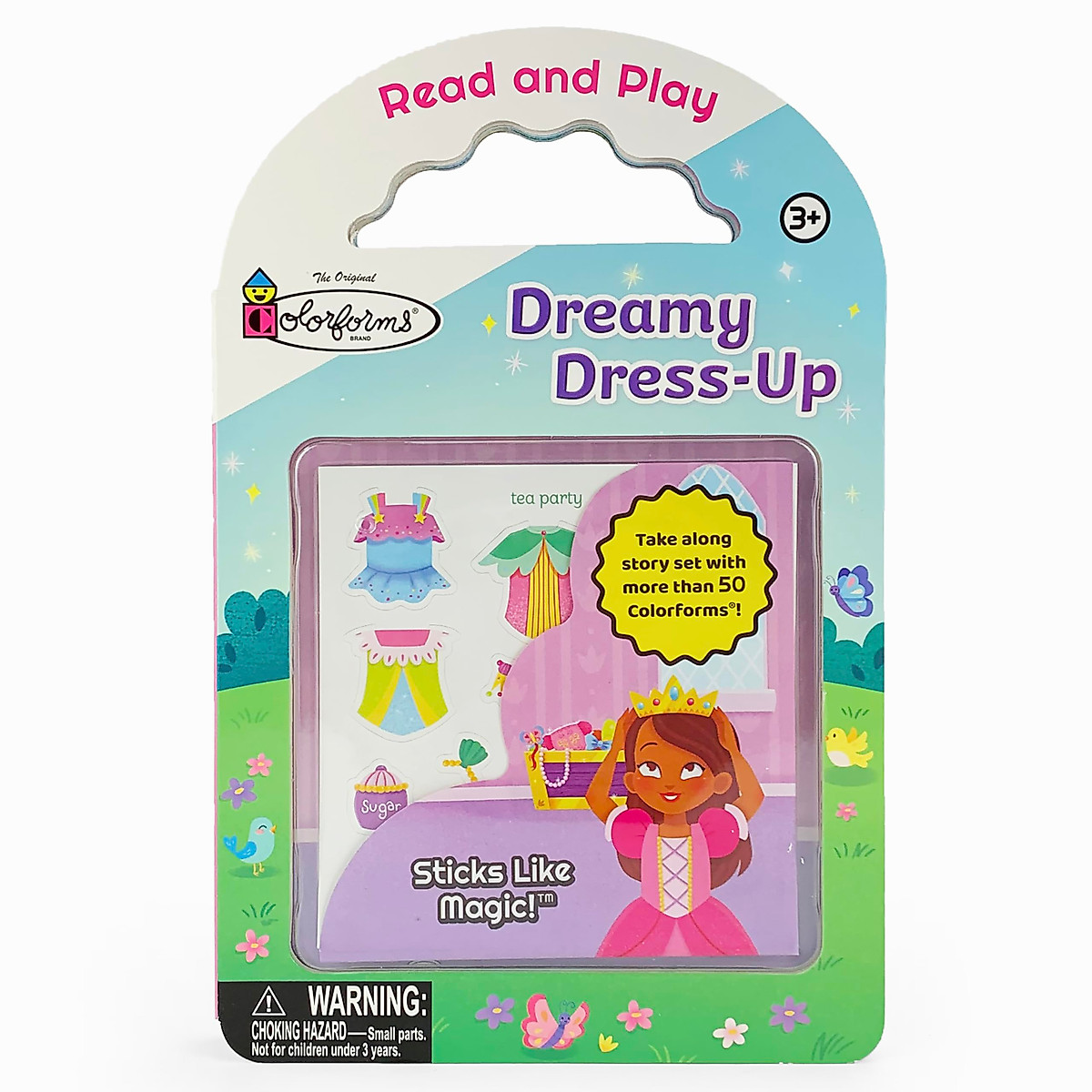 Colorforms Dreamy Dress-Up Princess - Reusable Sticker Activity Book Clings For Toddlers 2-5