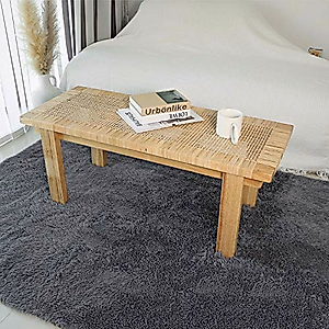 ROSSNY Area Rug, 4 x 5.3 FT Super Soft Rugs for Living Room Non-Slip Shag Rug Area Rugs Fluffy Rug for Bedroom Modern Home Decor Fuzzy Rug Nursery Rug with Carpet Tape for Girls and Boys Room (Grey)