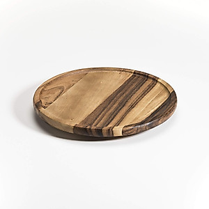 Kalmar Home Acacia Wood 13-Inch Lazy Susan
