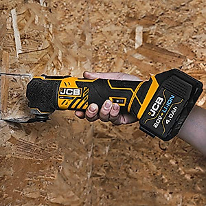 JCB Tools - JCB 20V Cordless Oscillating Power Tool - Multi Tool - No Battery - Bare Unit - For Home Improvements and Professional Use, Trimming, Plunge Cuts, Drywall, Wood, Plastic, Metal