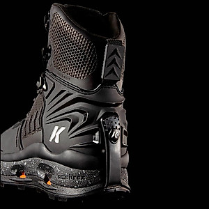 Korkers Men's Felt & Vibram Soles Fishing Boots, Black, 12