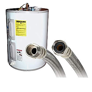 Fluidmaster B3H18 Water Heater Connector, Braided Stainless Steel - 3/4 Male Iron Pipe Thread x 3/4 Female Iron Pipe Thread, 18-Inch Length