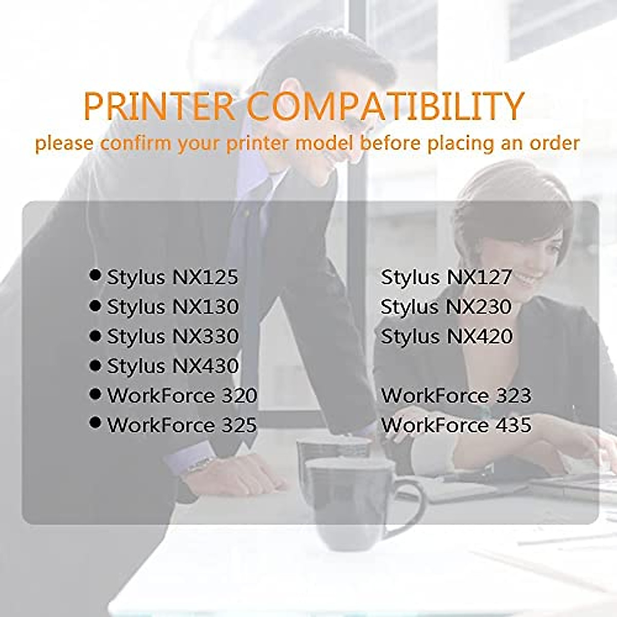 Run Star 124 Remanufactured Ink Cartridge Replacement for Epson 124 T124 Work for NX125 Stylus NX127 NX130 Stylus NX230 NX330 Stylus NX420 NX430 Workforce 320 323 325 435 Printer(3BK/C/M/Y,6 Pack )