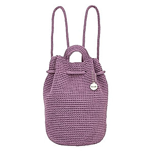 The Sak Small Dylan Backpack in Crochet, Adjustable Backstrap, Heather