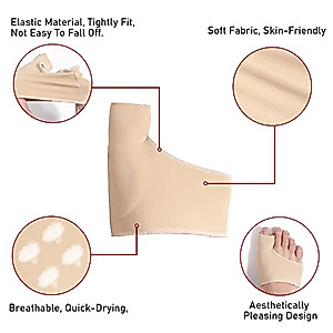 HFXBearArmor Bunion Splint 2PCS, Bunion Corrector for Men and Women Bunion Relief in Hallux Valgus, Toe Spacers for Feet, Hammer Toe Straightener Bunion Pads Day and Night Use - S