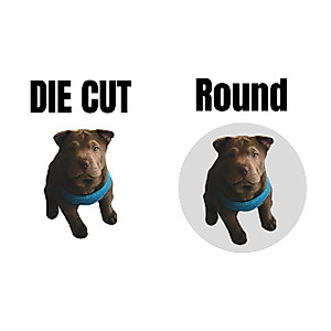 VulgrCo Custom Design Your Own Personalized Labels Stickers Decals Text Name Image Photo 120 Pack