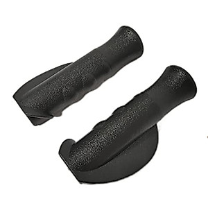 Universal Rollator Hand Grip,Replacement Parts for Rollator and Wheelchair,Universal Hand Grips Anatomical Pair for 4-Wheel rollator (1Pair(Left/Right),Black)