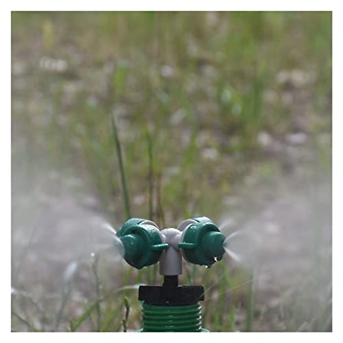VIEUE Garden Drip Irrigation System Accessories 1/2 Female Greenhouse Atomization Nozzle Spray Atomization Nozzle Cross Mist Nozzle Drip Irrigation 2 Sets (Color : 1I2 Male)