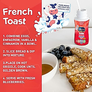 Enfagrow Premium Toddler Nutritional Drink, Vanilla Flavor, Omega-3 DHA for Brain Support, Prebiotics & Vitamins for Immune Health, Powder Can, 32 Oz, Pack of 4