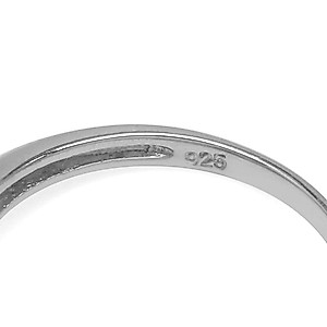 Silvershake 9mm Round Shape Labradorite White Gold Plated 925 Sterling Silver Filigree Swirl Ring Size 5