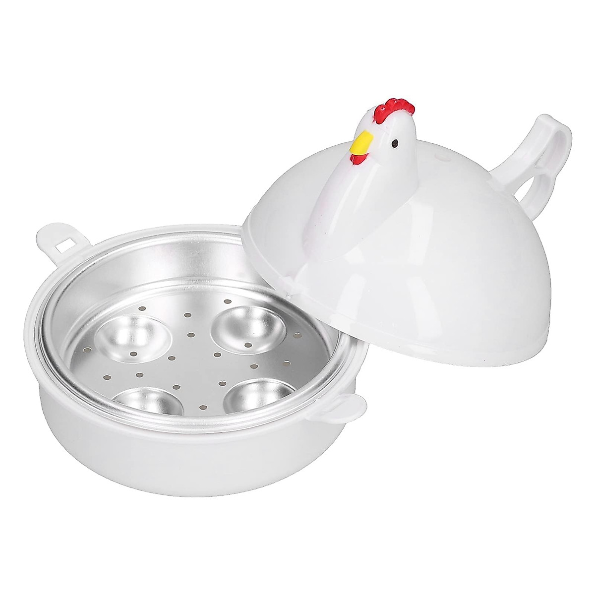 Egg Cooker, Microwave Hardboiled Egg Maker 4 Egg Egg Boiler Steamer Chicken Shape Egg Poacher Egg Poacher Egg Cooker Microwave