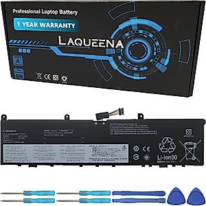 LAQUEENA L17C4P72 Laptop Battery • Compatible with Lenovo ThinkPad X1 Extreme 1st Gen/2nd Gen ThinkPad P1 1st Gen/P1 Gen 2 Series Notebook • SB10Q76928 01AY968 L17M4P72 L18M4P71 SB10S57317 01YU911