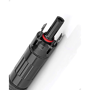 Jtron 5 PCS PV Solar Panel Connector Male/Female 30A Built-in Diode Inline Fuse Solar Wire Connectors Waterproof Anti-backflow