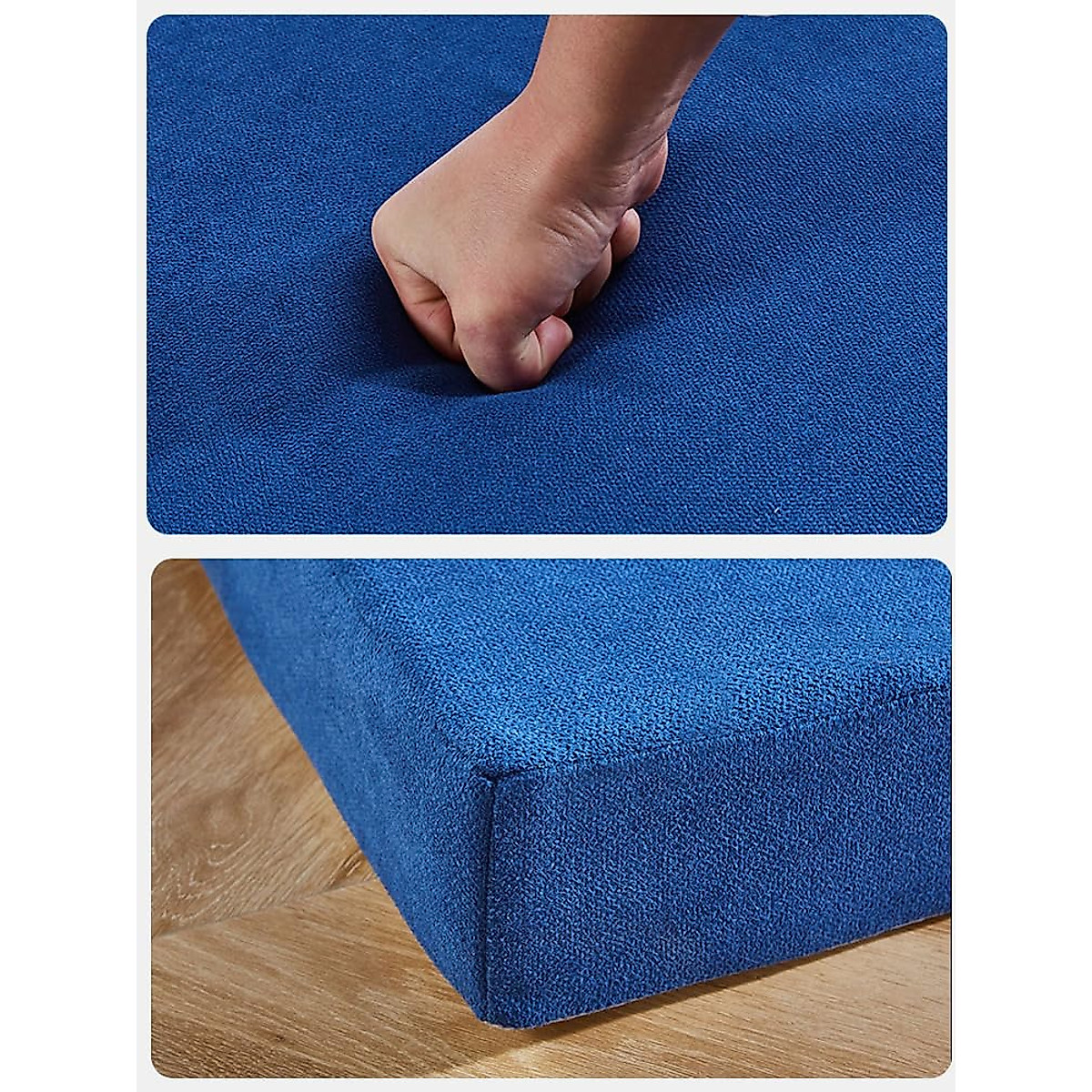 3" Thick Foldable Mattress High Density Foam Floor Guest Bed with Non-Slip Bottom,Single/Twin/Queen/King Size Folding Mattress Portable Travel Camping Mattress (Blue,31"x79"x3")