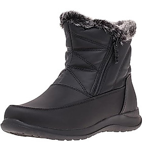 totes Dalia Womens Snow Boots, Black, 10 Wide