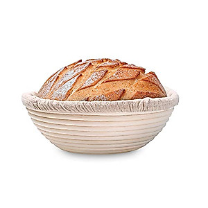 Mrs. Anderson's Baking, Round Brotform Bread-Proofing Basket, Palmwood Rattan