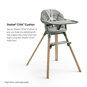 Stokke Clikk Cushion, Multi Circles - Compatible with Stokke Clikk High Chair - Provides Support for Babies - Made with Organic Cotton - Reversible & Machine Washable - Best for Ages 6-36 Months