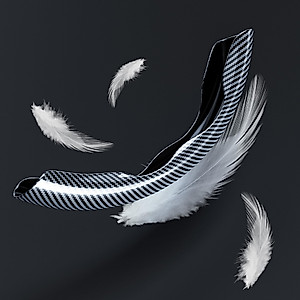 BenLoc Universal Fit Carbon Fiber Steering Wheel Cover, Hard Car Steering Wheel Cover Protector, Segmented Non-Slip Carbon Fiber Car Wheel Cover Black