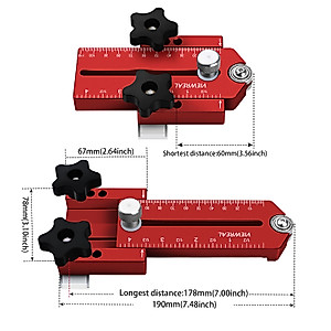 ViewReal Extended Thin Rip Jig Table Saw Band Saw Jig Table Saw Fence Guide Compatible With Most Router Table Band Saw, Table Saw Accessories For Cutting Repetitive Narrow Strips