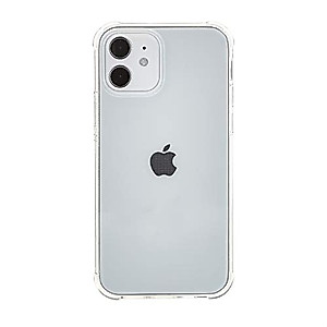 Amazon Basics Shockproof and Protective iPhone Case for iPhone 12 / iPhone 12 Pro  - Crystal Clear