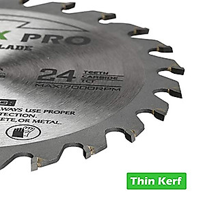 GALAX PRO Saw Blade Set, Pack of 4 Assorted 60T HSS Metal/24T TCT Wood/Diamond 4-1/2-Inch Circular Saw Blade with 3/8" Arbor for Fast Cutting…