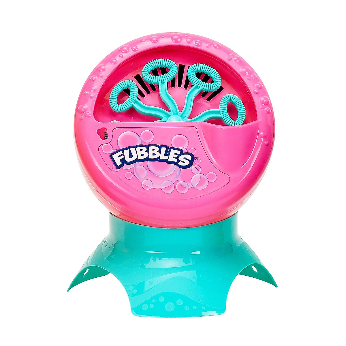Little Kids Fubbles Bubble Blastin’ Bigger Bubbles Kids Automatic Party Machine and Includes 4oz of Bubble Solution Toy, Pink