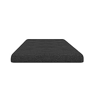 DHP Trule 6-Inch Bonnell Coil Futon Mattress, Microfiber, Full, Dark Gray