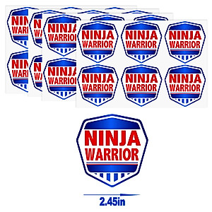 Ninja Goodie Bags - 24 Pcs Ninja Party Favors Candy Bags with Stickers, Ninja Goody Gift Treat Bags Ninja Themed Birthday Party Supplies