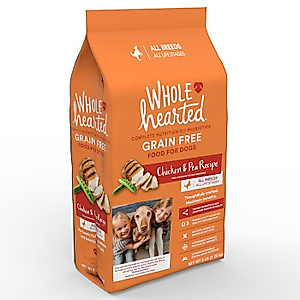 WholeHearted Grain Free All Life Stages Chicken & Pea Recipe Dry Dog Food 5 lbs.