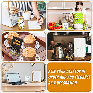 Humyoun 100 Pcs Round Place Card Holder Christmas Table Card Holders Mini Name Card Holder Wedding Place Card Holder for Table Reserved Table Card Holder for Christmas Thanksgiving Party(Gold)