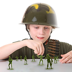 Fun Central Green Army Men Toy Soldier Action Figures for Kids - 144 Pack
