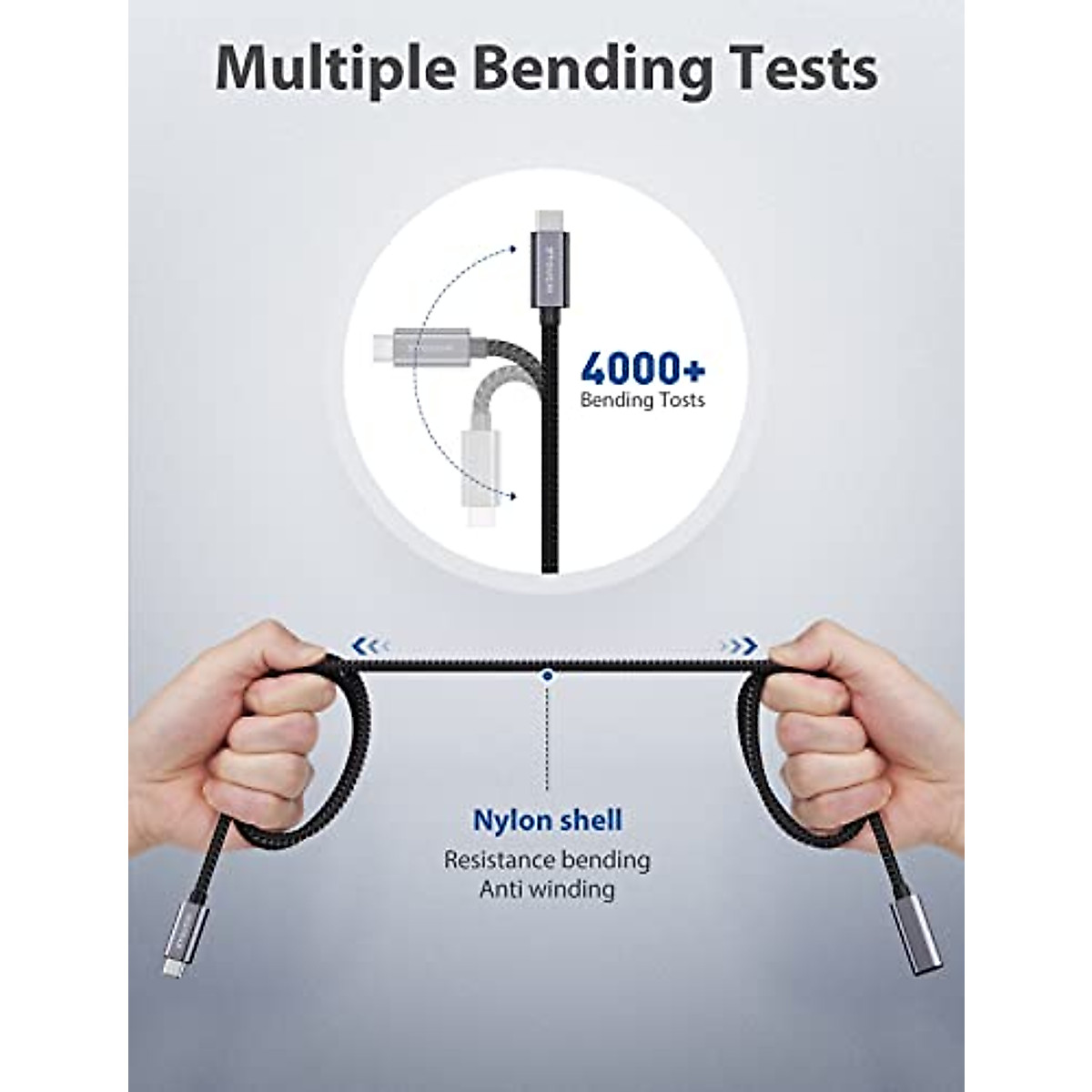 Stouchi USB C Extension Cable 10FT/3M, USB C Extension Cable Type C 3.1 Male to Female Fast Charging & Audio Data Transfer for Galaxy S23, iPad Mini/pro, MacBook Air M2/ M1 Mac Mini/pro, Mag- Safe