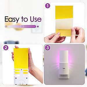 Tusivo Fruit Fly Trap for Indoors, Gnat Traps for House Indoor, Flying Insect Trap Plug in Bug Light for Fruit Flies, Mosquito, Flies, Moths Gnats Killer (1 Plug in Device + 5pcs Refills)