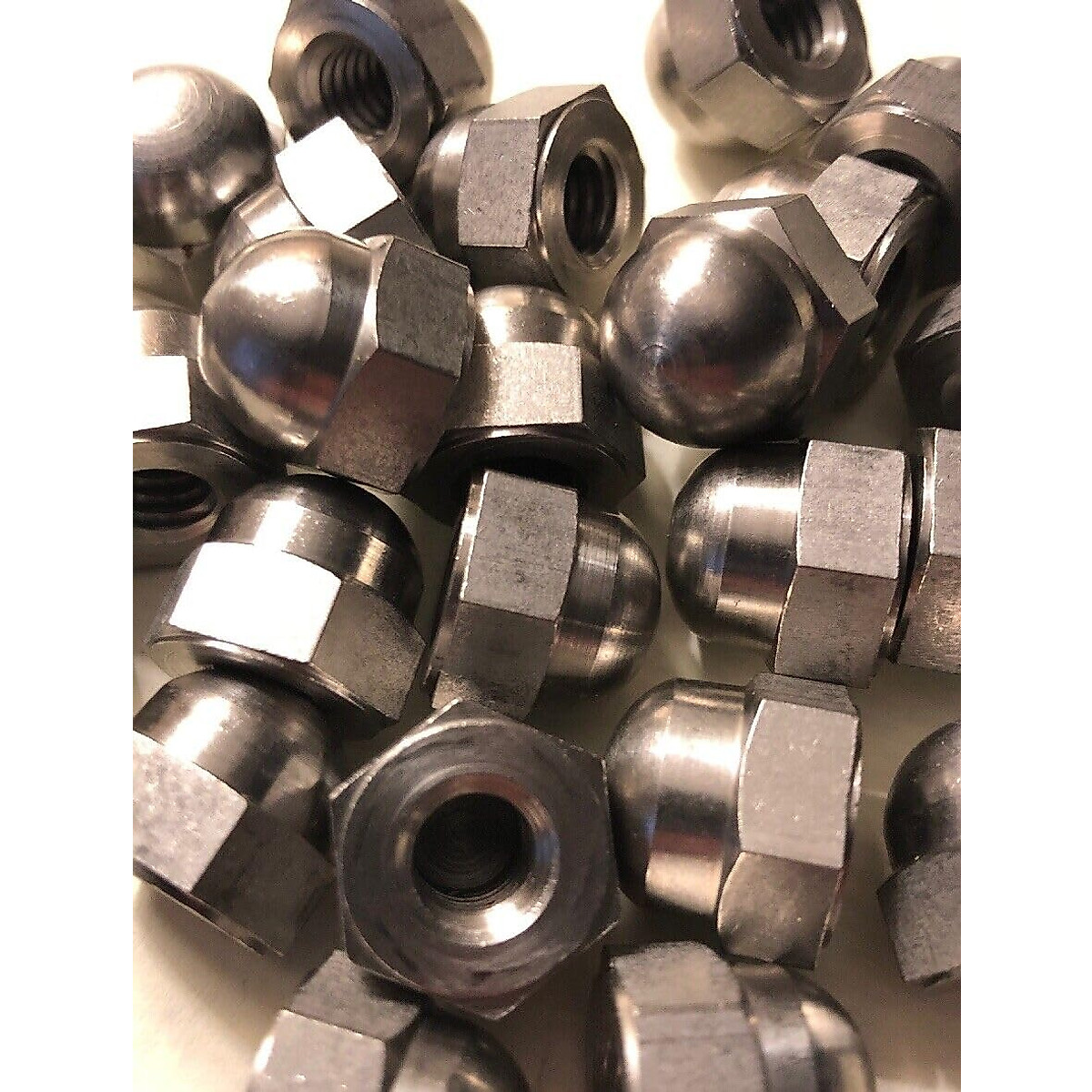 5/16 Acorn Cap Nut Extra High & Wide Round 5/16-18 Solid 18-8 9/16x9/16 WxH (50)