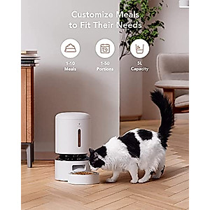 PETLIBRO Automatic Cat Food Dispenser with Camera, 1080P HD Video with Night Vision, 5G WiFi Automatic Cat Feeder with APP 2 Way Audio, Motion & Sound Alerts Pet Feeder for Cat & Dog Single Tray