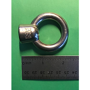 US STAINLESS Stainless Steel 316 Lifting Eye Nut 1/2" UNC Marine Grade Pitch of 13