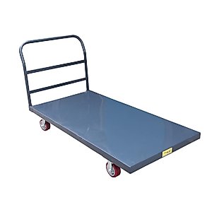 Platform Truck, Steel Deck, 30" x 60", 5" PU Casters, 2000 lb. Cap., Heavy Duty, Industrial Standard, Pake Handling Tools