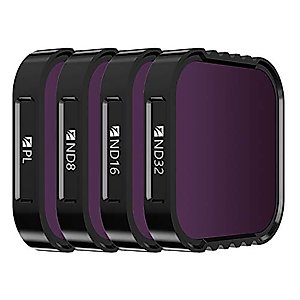 Freewell Standard Day - 4K Series - 4Pack ND Filters Compatible with Hero12, Hero11, Hero11 Mini, Hero10, Hero9 Black