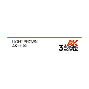 AK Interactive 3rd Gen Acrylic Light Brown 17ml