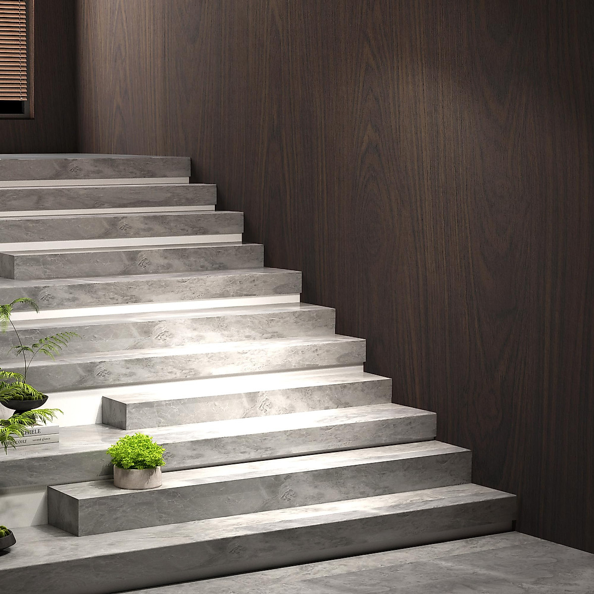 BAYYA Dark Brown Wood Grain Contact Paper Waterproof Peel and Stick Wallpaper Black Walnut Furniture Sticker for Kitchen Cabinet Table Floor Shelf Drawer Liner Self-Adhesive Vinyl Film Wall Covering